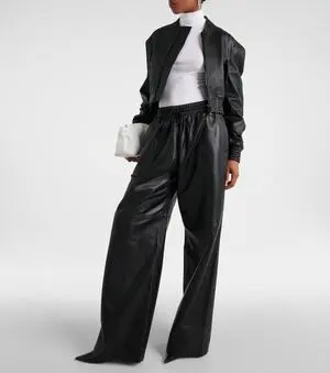 Wardrobe.NYC Leather Wide-leg Pants