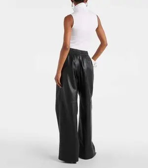 Wardrobe.NYC Leather Wide-leg Pants