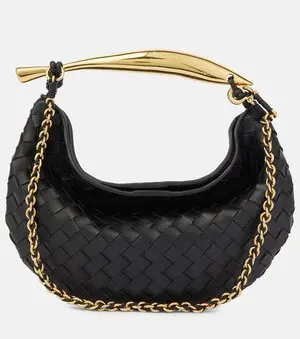 BOTTEGA VENETA Bottega Veneta Sardine Chain Intrecciato Leather Shoulder Bag