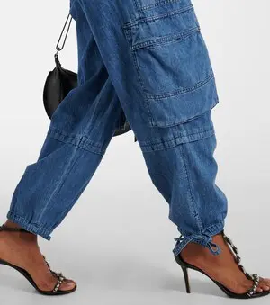 MARANT ETOILE Idany Denim Jumpsuit - Blue