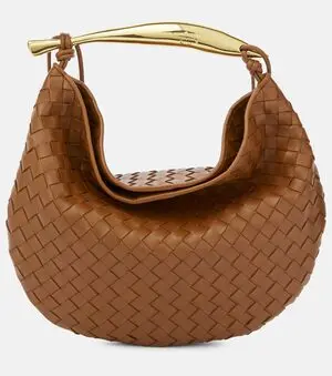 Bottega Veneta Sardine Intrecciato Large Shoulder Bag - Brown
