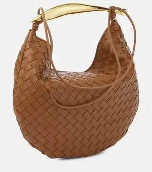 Bottega Veneta Sardine Intrecciato Large Shoulder Bag - Brown