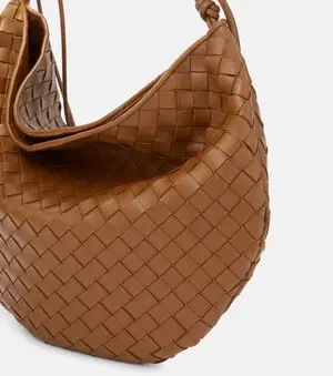 Bottega Veneta Sardine Intrecciato Large Shoulder Bag - Brown