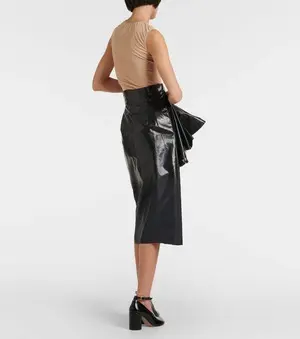 MAISON MARGIELA High-rise Draped Midi Skirt
