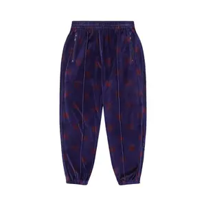 Needles Papillon Velour Zipped Track Pants - Purple