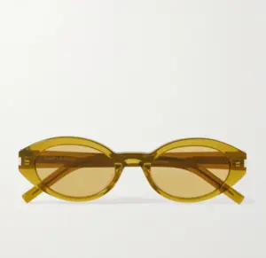 Saint Laurent Oval-frame Sunglasses - Green