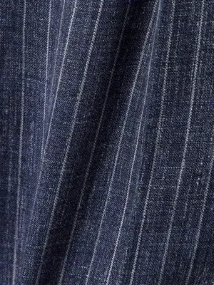 Loro Piana Pleated Pinstriped Straight-leg Pants