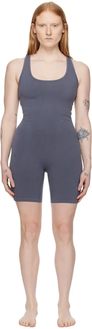 SKIMS SKIMS Outdoor Mid Thigh Jumpsuit - Steel Blue