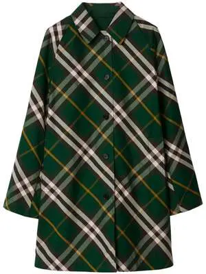 Burberry Checked Coats For Men