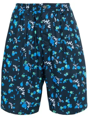 Marni Abstract Print Deck Shorts