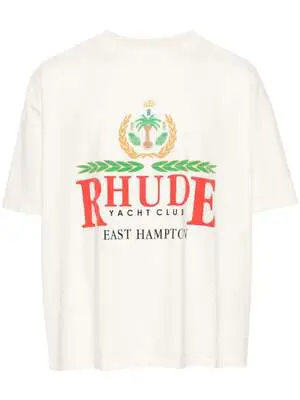 Rhude East Hampton Crest Cotton T-shirt