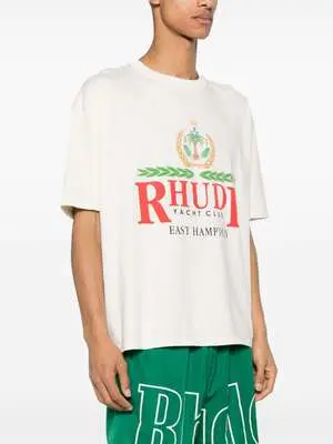 Rhude East Hampton Crest Cotton T-shirt
