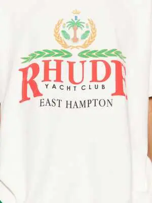 Rhude East Hampton Crest Cotton T-shirt