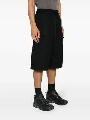 Y3 Workwear Cotton Bermuda Shorts
