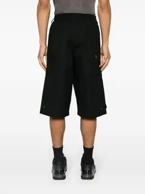 Y3 Workwear Cotton Bermuda Shorts