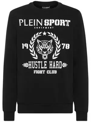 PLEIN SPORT Logo-print Sweatshirt - Black