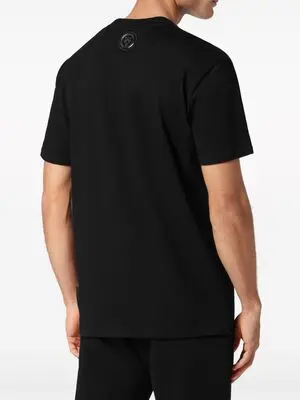 PLEIN SPORT Logo-print Cotton T-shirt - Black