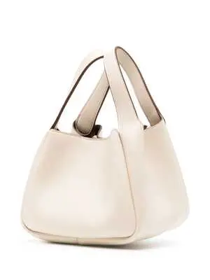 Stella McCartney Perforated Logo Tote - Neutrals