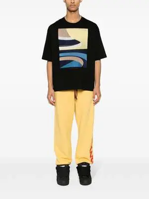 LANVIN Daunou-embroidery Cotton T-shirt