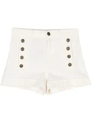 TWINSET Button-detail Denim Shorts