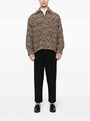 UMA WANG Jacquard-pattern Shirt Jacket