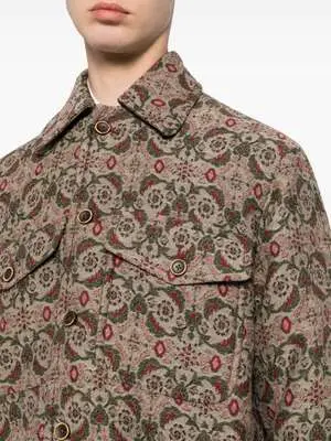 UMA WANG Jacquard-pattern Shirt Jacket