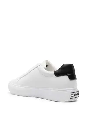 Calvin Klein Debossed Leather Sneakers