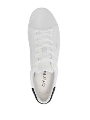 Calvin Klein Debossed Leather Sneakers