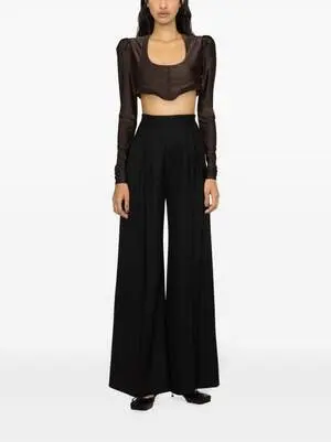 Philosophy Di Lorenzo Serafini Ruffle-trim Cropped Top