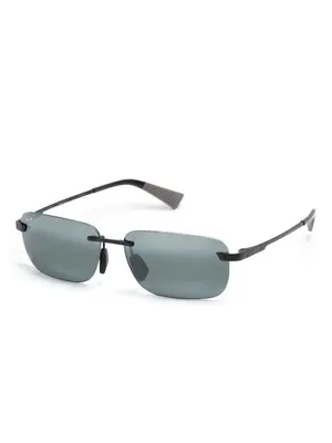 Maui Jim Lanakila Rectangle-frame Sunglasses - Black