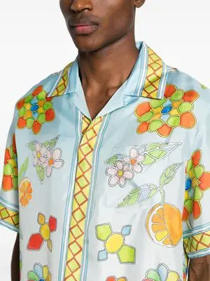 Casablanca Yoruba Flowers Silk Shirt