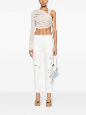 Ermanno Scervino Macramé-lace Embellished Trousers