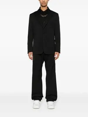 Palm Angels Single-breasted Twill Blazer