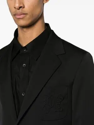 Palm Angels Single-breasted Twill Blazer