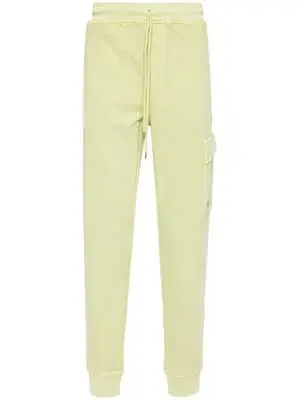 C.P. COMPANY Lens-detailed Cotton Track Pants - Green