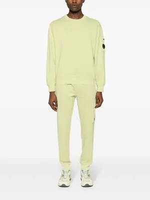 C.P. COMPANY Lens-detailed Cotton Track Pants - Green