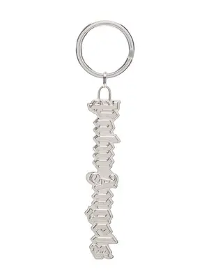 Palm Angels Logo-plaque Keyring - Silver