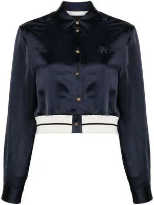 Palm Angels Button-up Satin Shirt