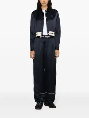 Palm Angels Button-up Satin Shirt