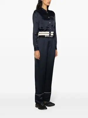 Palm Angels Button-up Satin Shirt