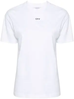 Off-white Striped T-shirts For Women