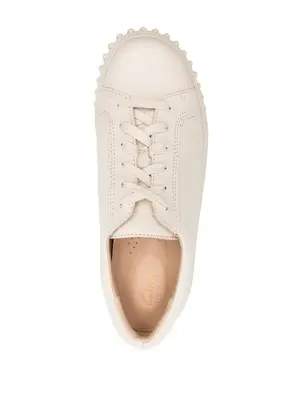 Clarks Mayhill Walk Leather Sneakers - Neutrals