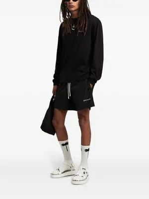 Palm Angels Logo-embroidered Swim Shorts