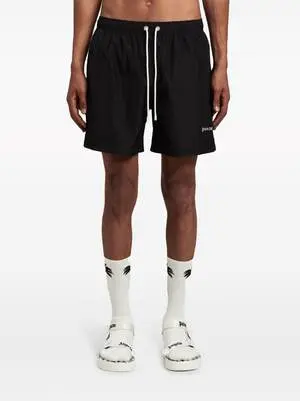 Palm Angels Logo-embroidered Swim Shorts