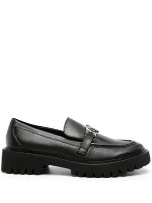 Liu Jo Cora 01 Leather Loafers - Black