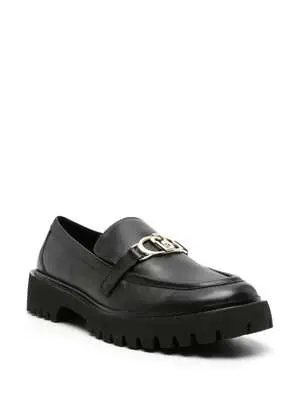 Liu Jo Cora 01 Leather Loafers - Black
