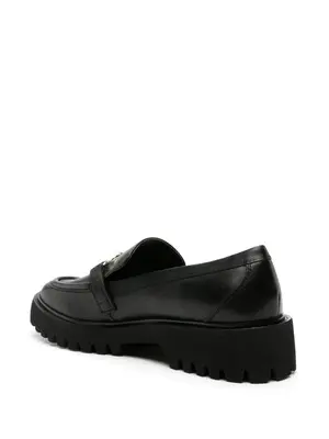 Liu Jo Cora 01 Leather Loafers - Black