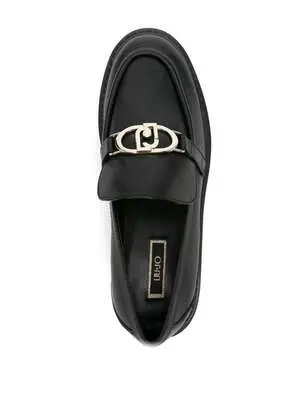 Liu Jo Cora 01 Leather Loafers - Black