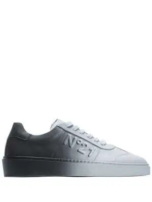 N°21 Gradient-effect Leather Sneakers - Black