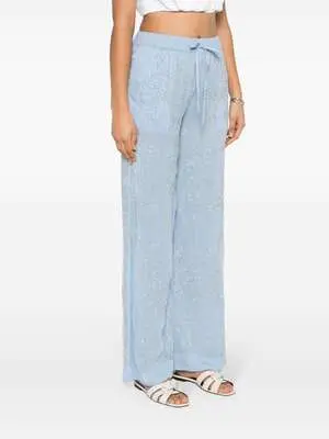P.a.r.o.s.h Rilda Beaded Wide-leg Trousers